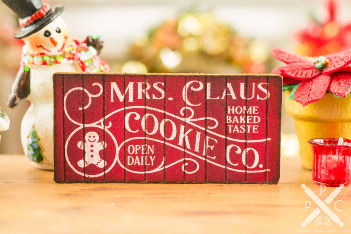 Mrs. Claus Cookie Co. Sign– The Petite Provisions Co.