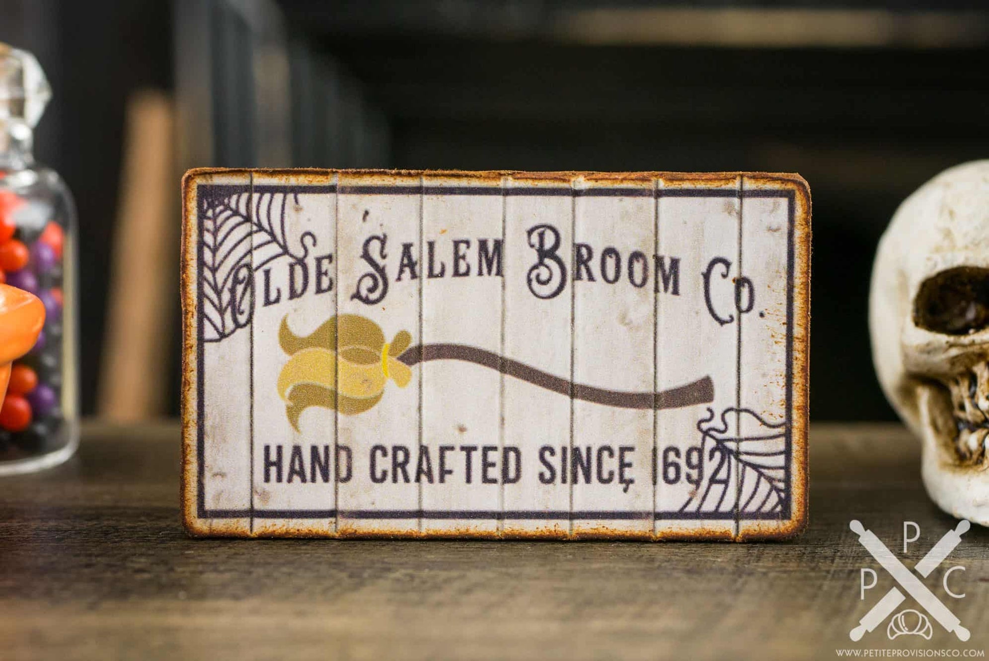 Olde Salem Broom Co. Sign– The Petite Provisions Co.