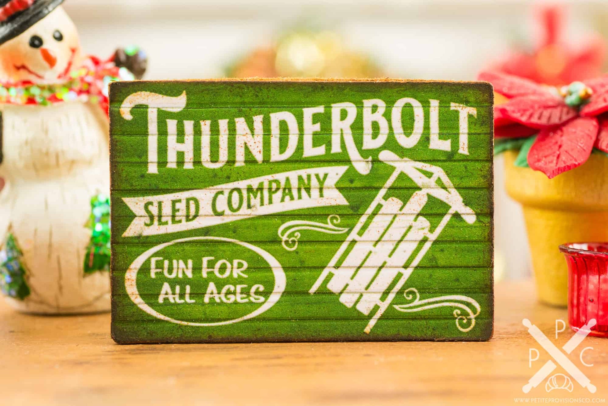 Thunderbolt Sled Company Sign– The Petite Provisions Co.